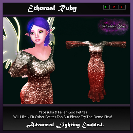 Second Life Marketplace - .:.Nocturne Skies.:. Ethereal Ruby